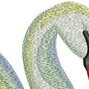 Swan Embroidery Machine Embroidery Design - Etsy