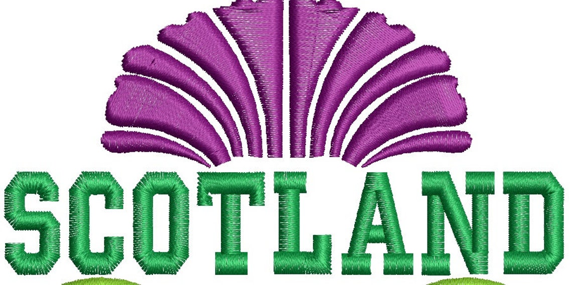 SCOTLAND Scottish Thistle Machine Embroidery Design/ Letters - Etsy