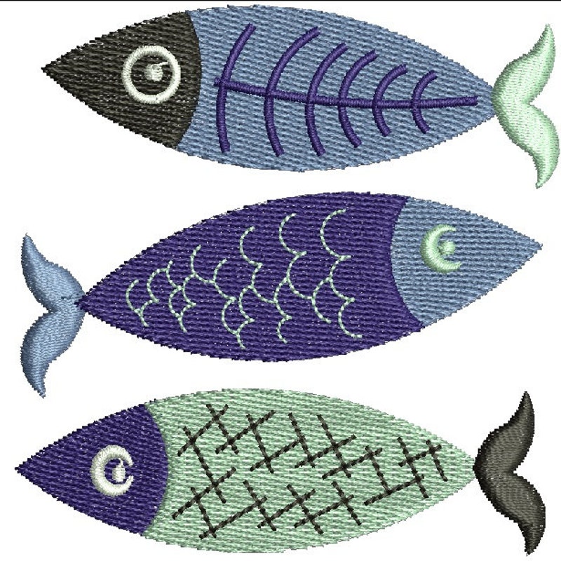 Fish Embroidery - Etsy