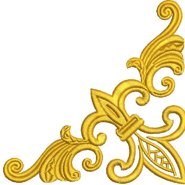 Corner Embroidery Designs - Etsy