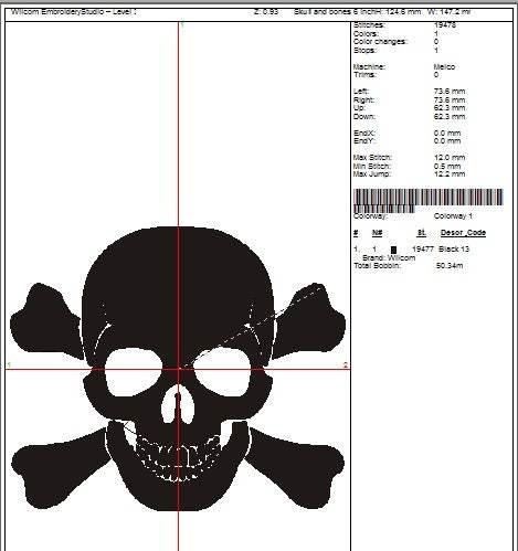Skull and Bones Machine Embroidery Design - Etsy