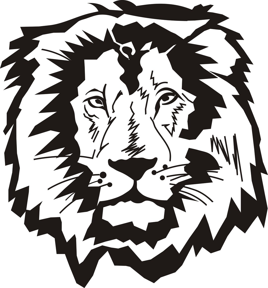 Lion Vector SVG. Dxf PNG. EPS. Jpg Big Size 300 Dpi - Etsy