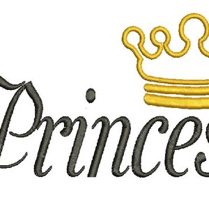 Prince and Princess , Mr and Mrs, His Her Gifts Machine Embroidery ...