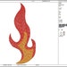 Flame Fire Machine Embroidery Design - Etsy