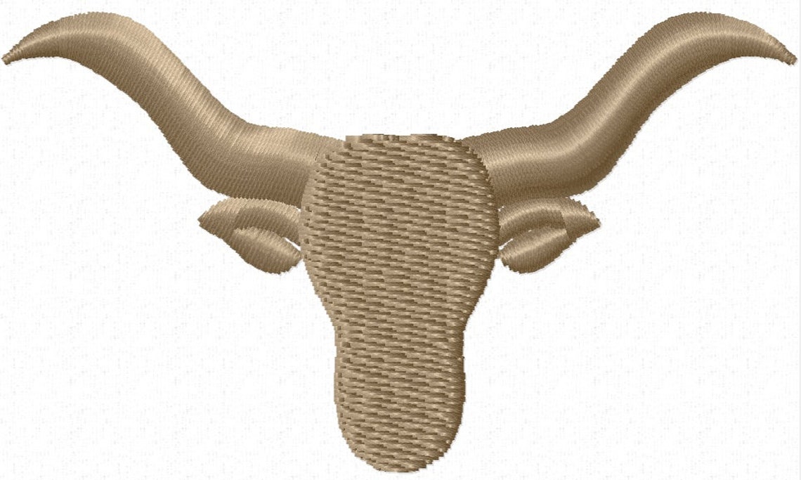 Longhorn Machine Embroidery Design Instant Download - Etsy