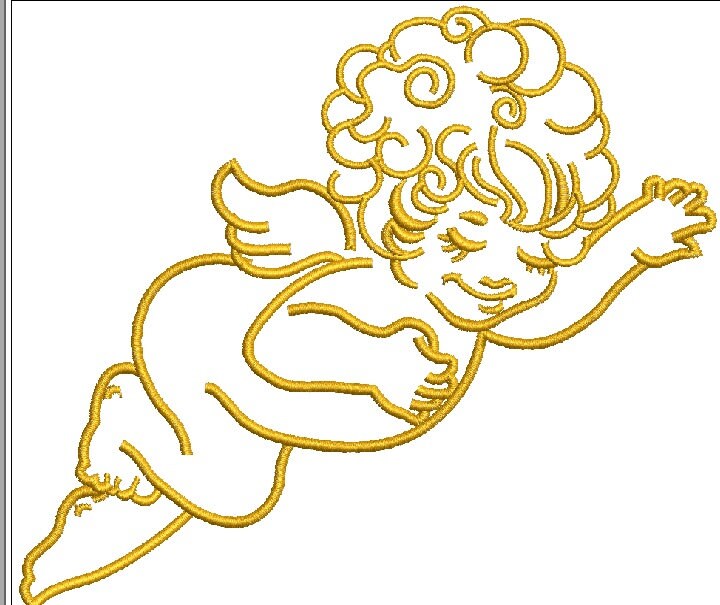 Angel Machine Embroidery Design - Etsy