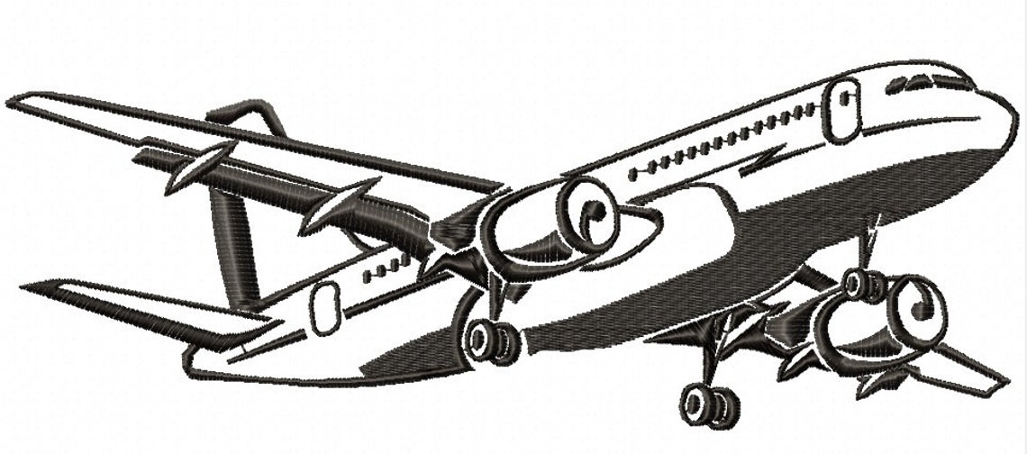 Airplane / Aircraft Machine Embroidery Design - Etsy