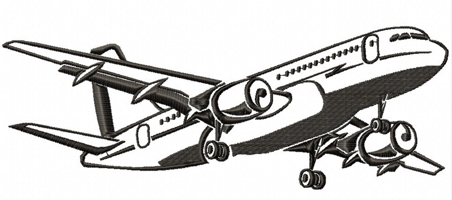 Airplane / Aircraft Machine Embroidery Design - Etsy