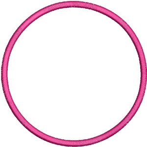 Circle Applique patch Circle Machine Embroidery Machine Embroidery ...