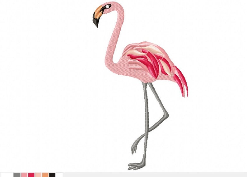 Flamingo Machine Embroidery Designs Instantly Download - Etsy
