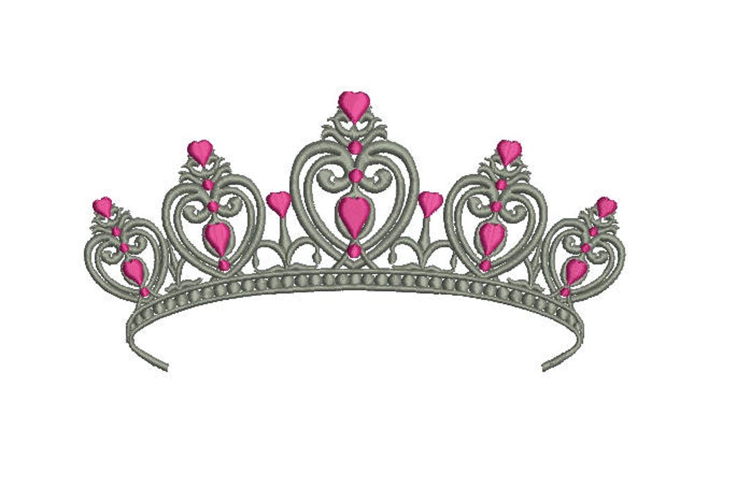 Princess Crown Machine Embroidery Designs, Instantly Download - Etsy