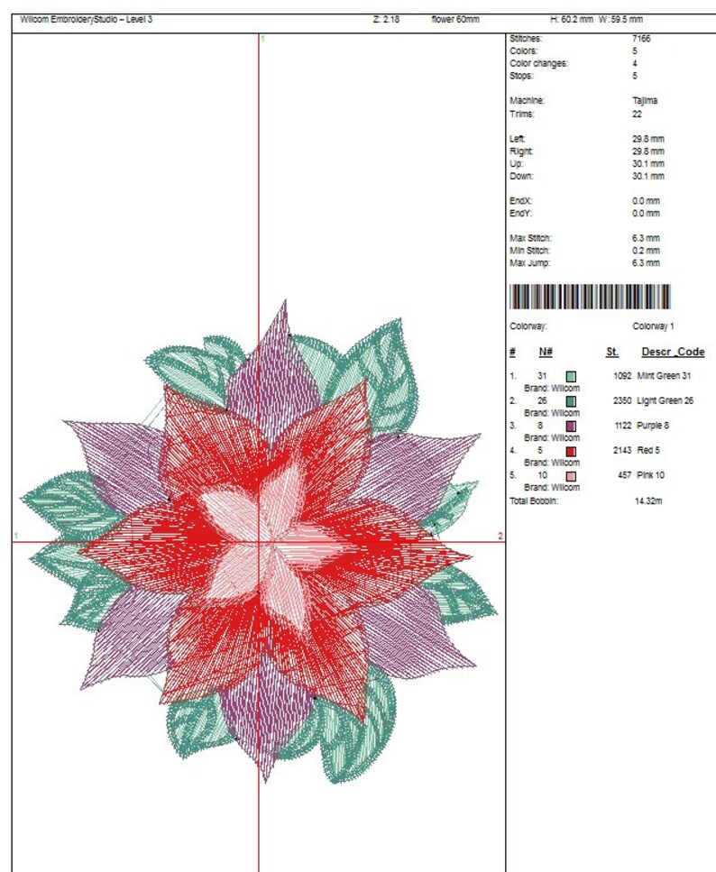 Flower Machine Embroidery Designs Instantly Download - Etsy