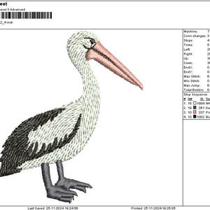 Mini Pelican Machine Embroidery Designs, Instantly Download - Etsy
