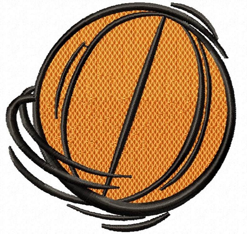 Basketball Machine Embroidery Design, Instantly Download - Etsy