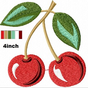 Cherries Mini Machine Embroidery Design – Instant Download - Etsy