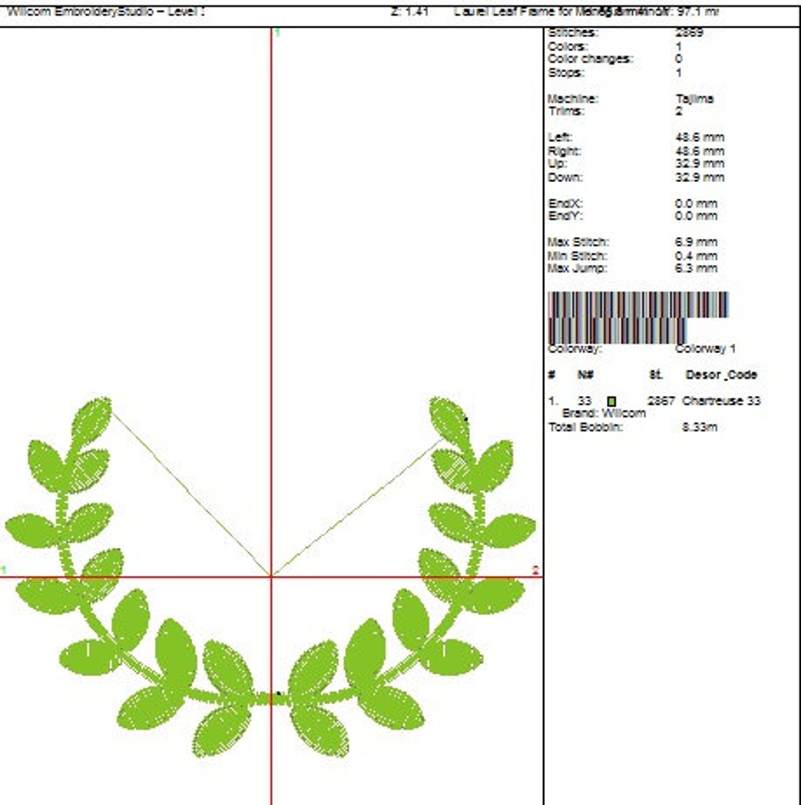 Laurel Leaf Frame for Monogram Machine Embroidery Designs | Etsy
