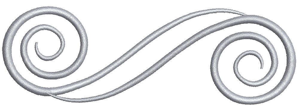 Swirls for Monogram Scroll Pattern Machine Embroidery Design - Etsy