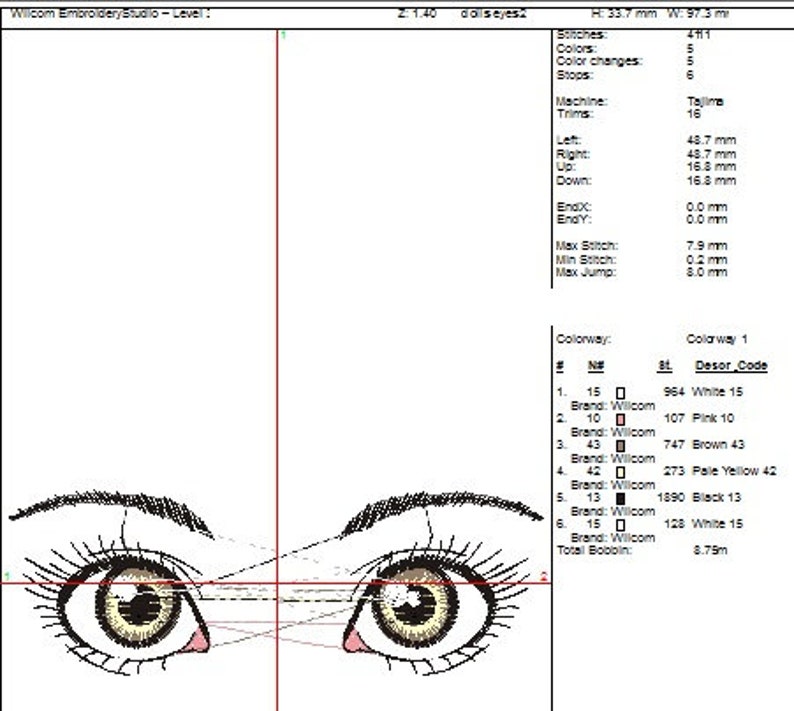 Eys for Toys, Three Sizes. Machine Embroidery Design, Instantly ...