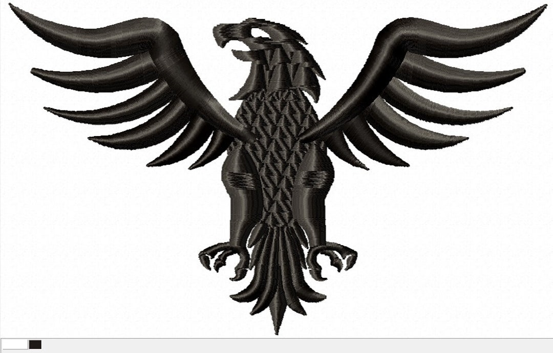 Heraldic Eagle Embroidery Machine Embroidery Design, Instant Download ...