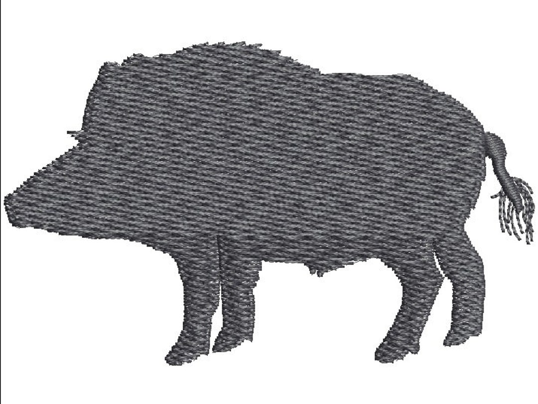 Wild Boar Embroidery Machine Embroidery Design, Instant Download ...