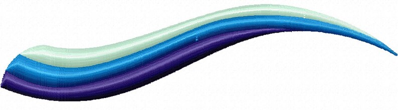 Modernistic Swoosh Colorful Wave Border Wave Border Machine - Etsy