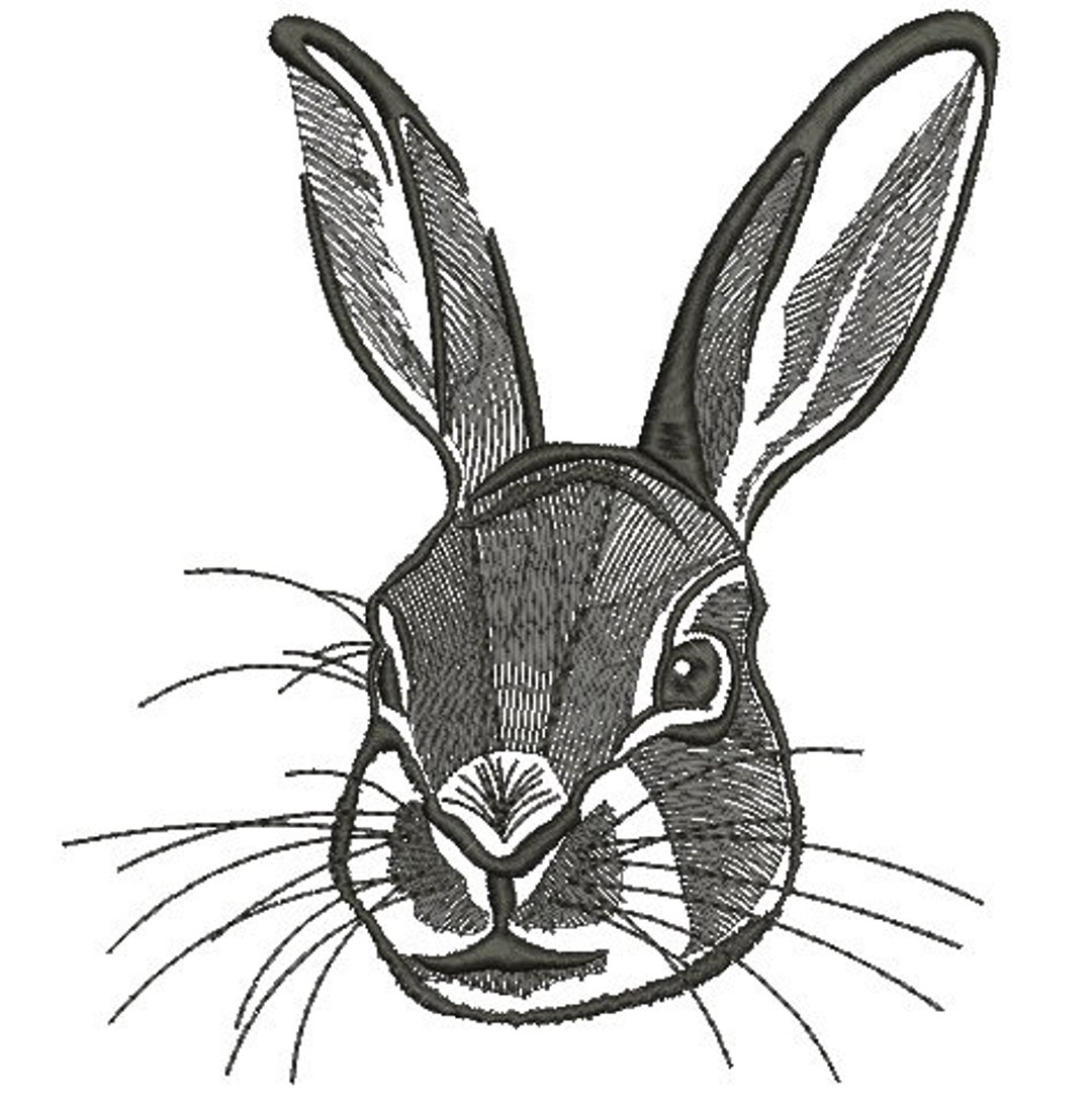 Rabbit Machine Embroidery Designs, Instantly Download - Etsy