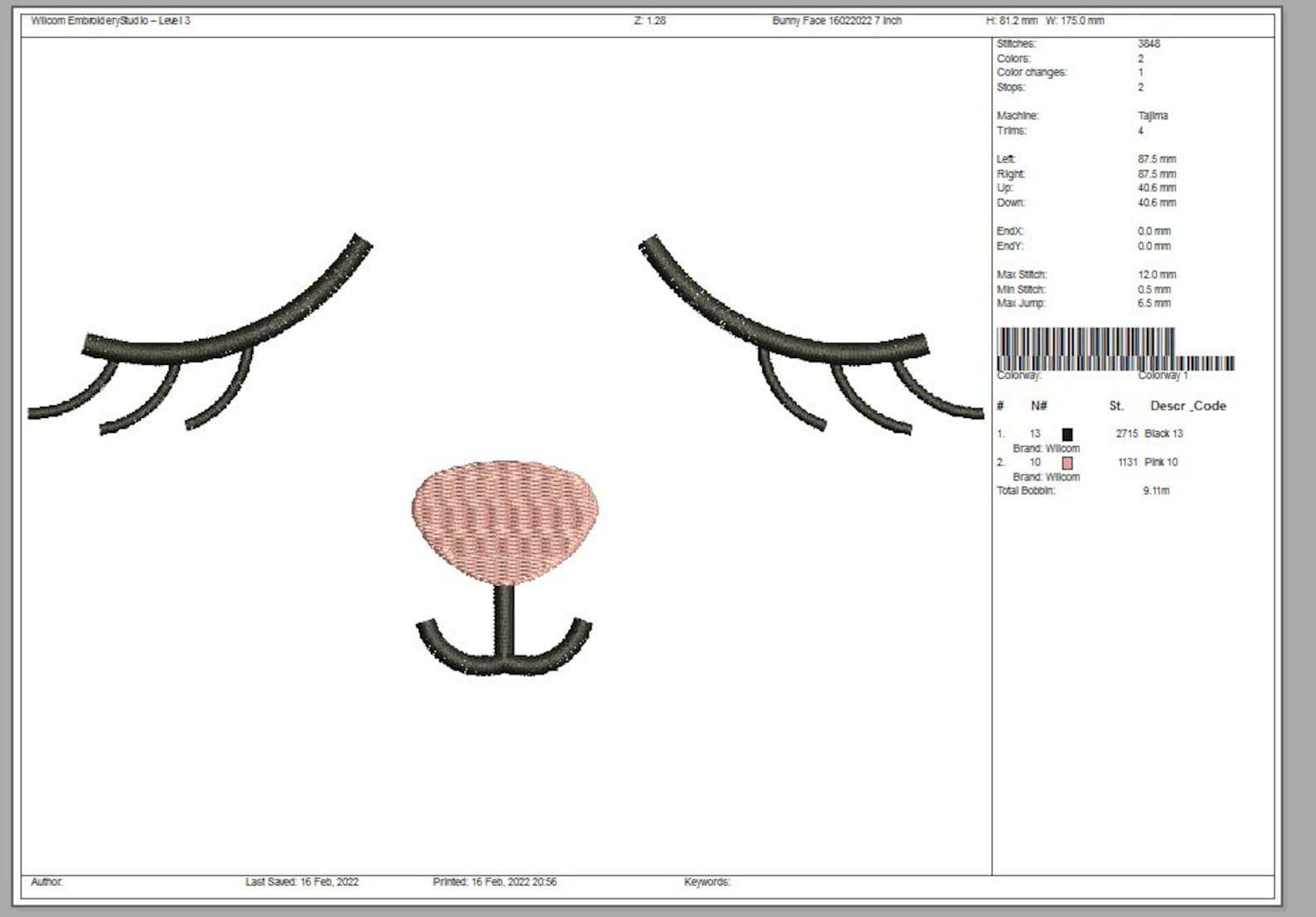 Bunny Face Machine Embroidery Designs Instantly Download | Etsy