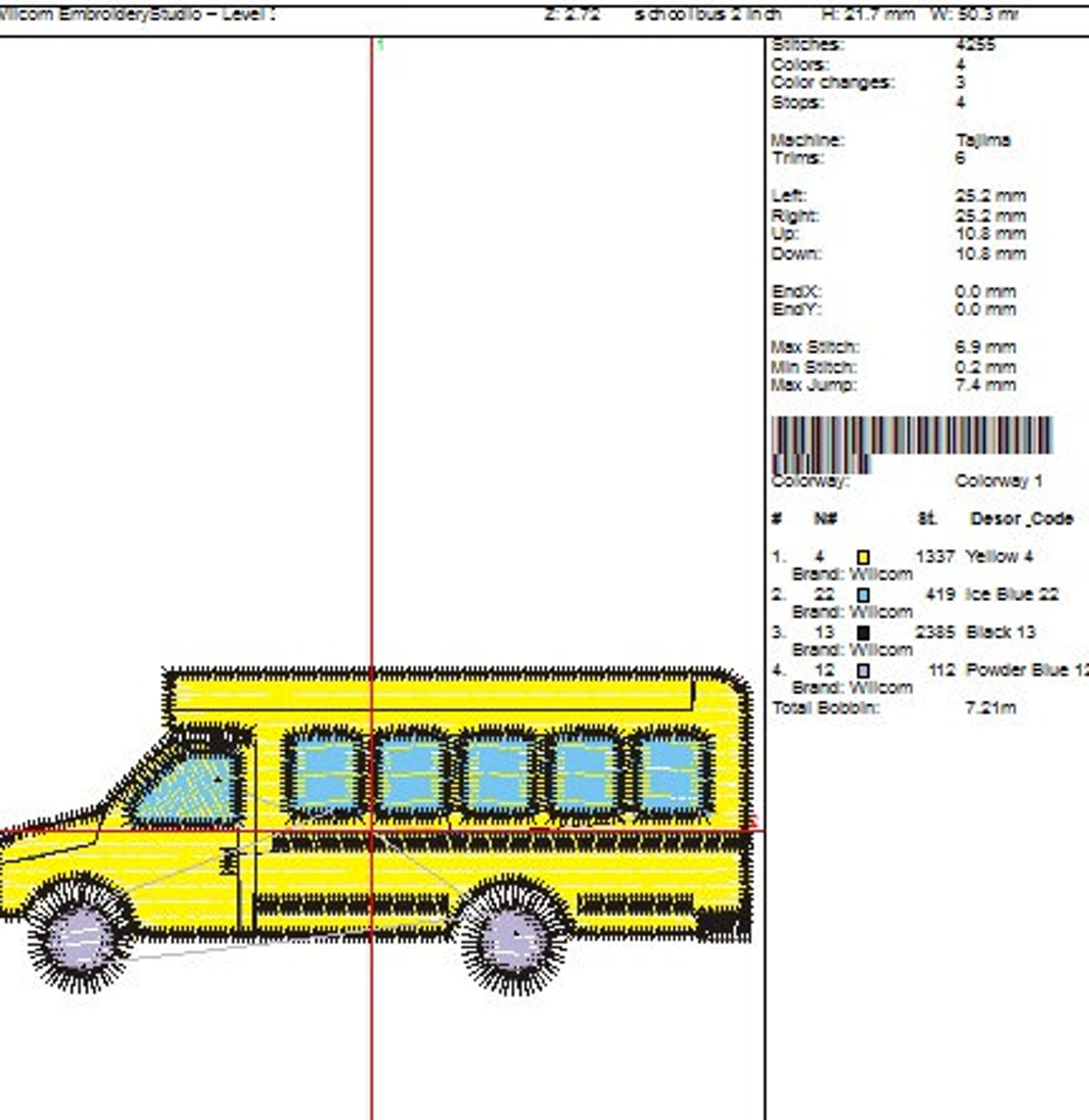 Yellow MINI School Bus Machine Embroidery Design Instantly | Etsy