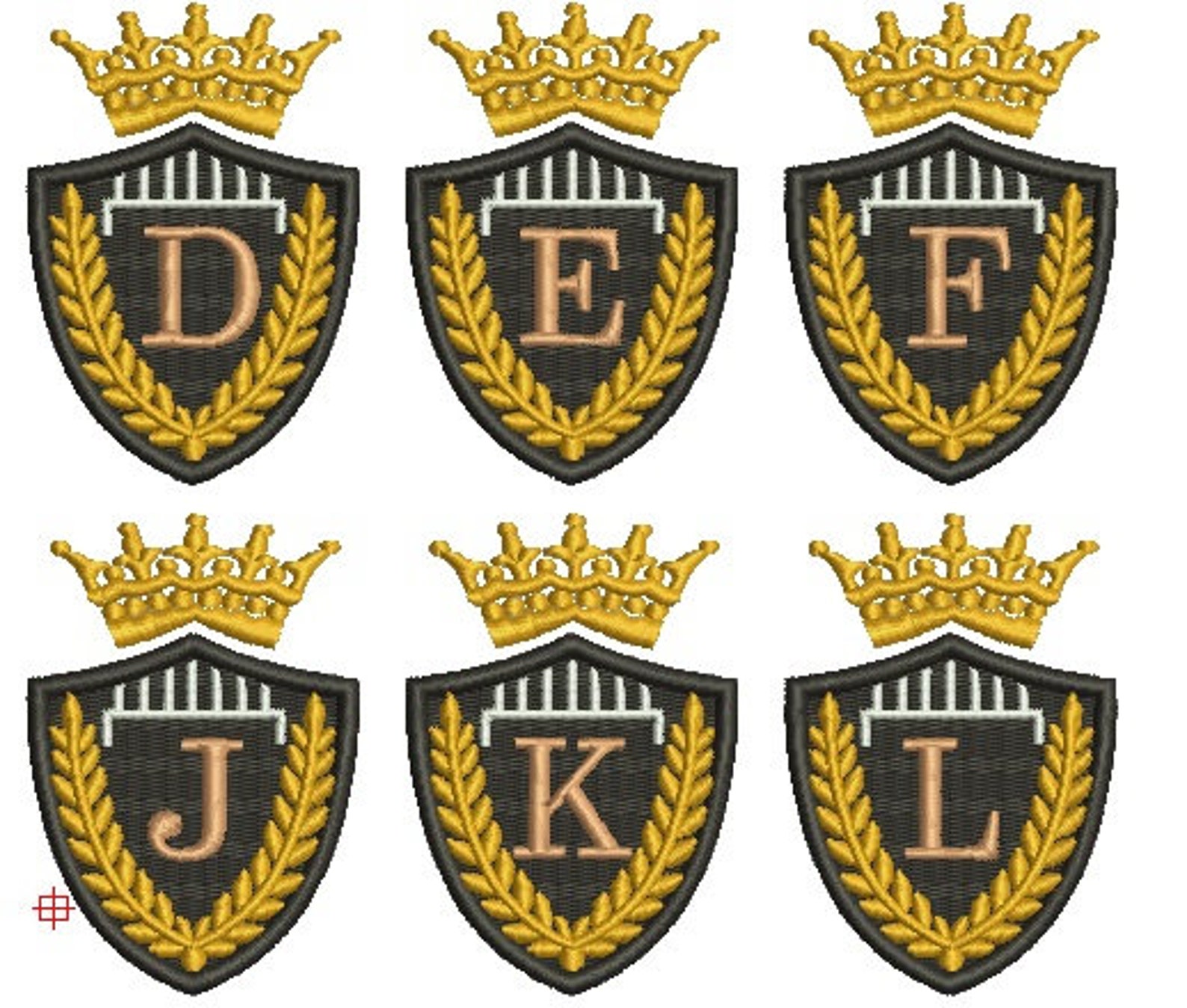 Heraldic Shield Font Laurel Wreath Font Alphabet/ Monogram - Etsy