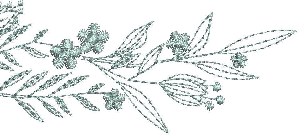 Rustic Border Machine Embroidery Design Frame Floral Border - Etsy