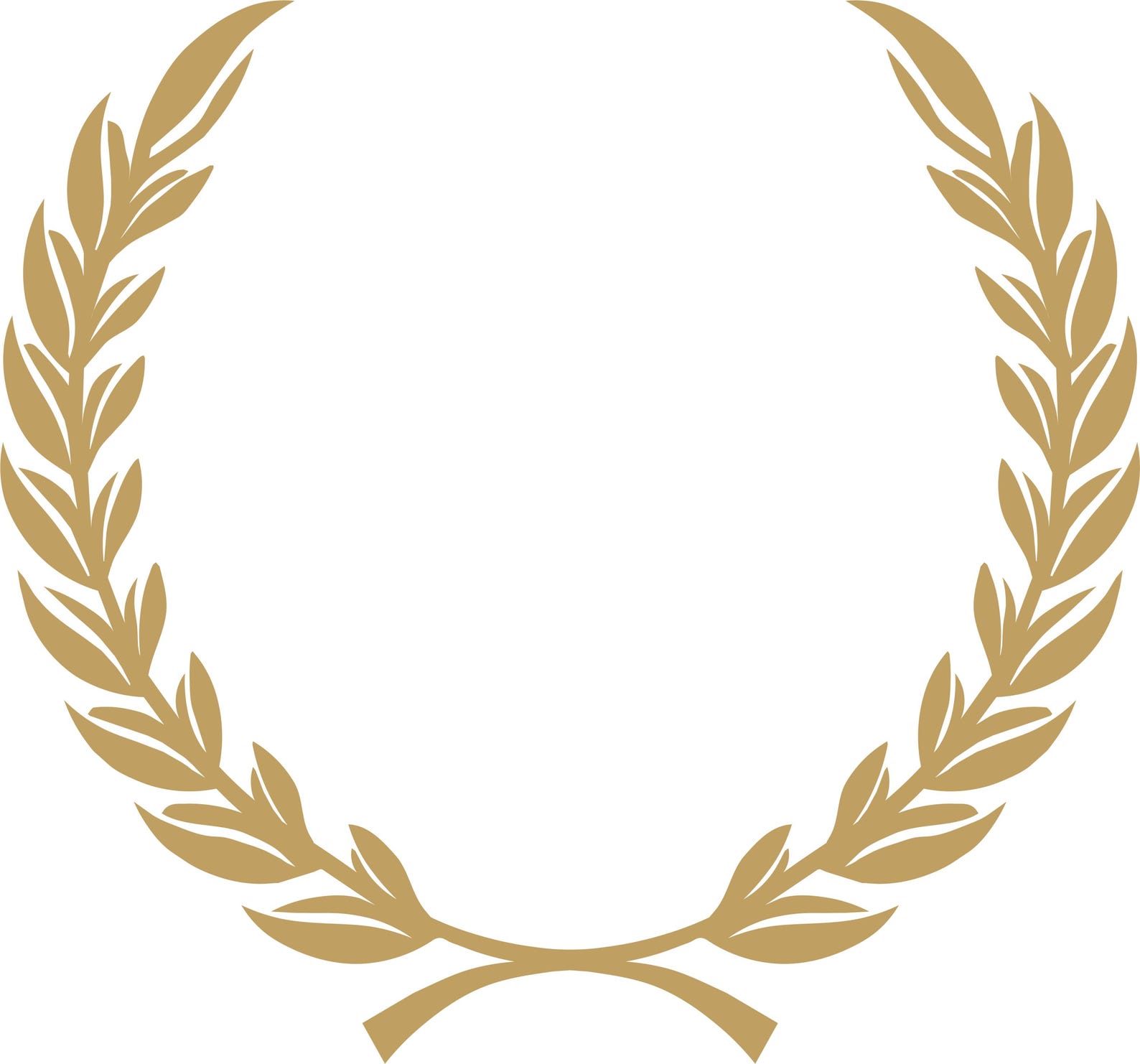 Gold Wreath Vector Laurel Wreath SVG. Dxf, PNG. EPS. Jpg Big Size - Etsy