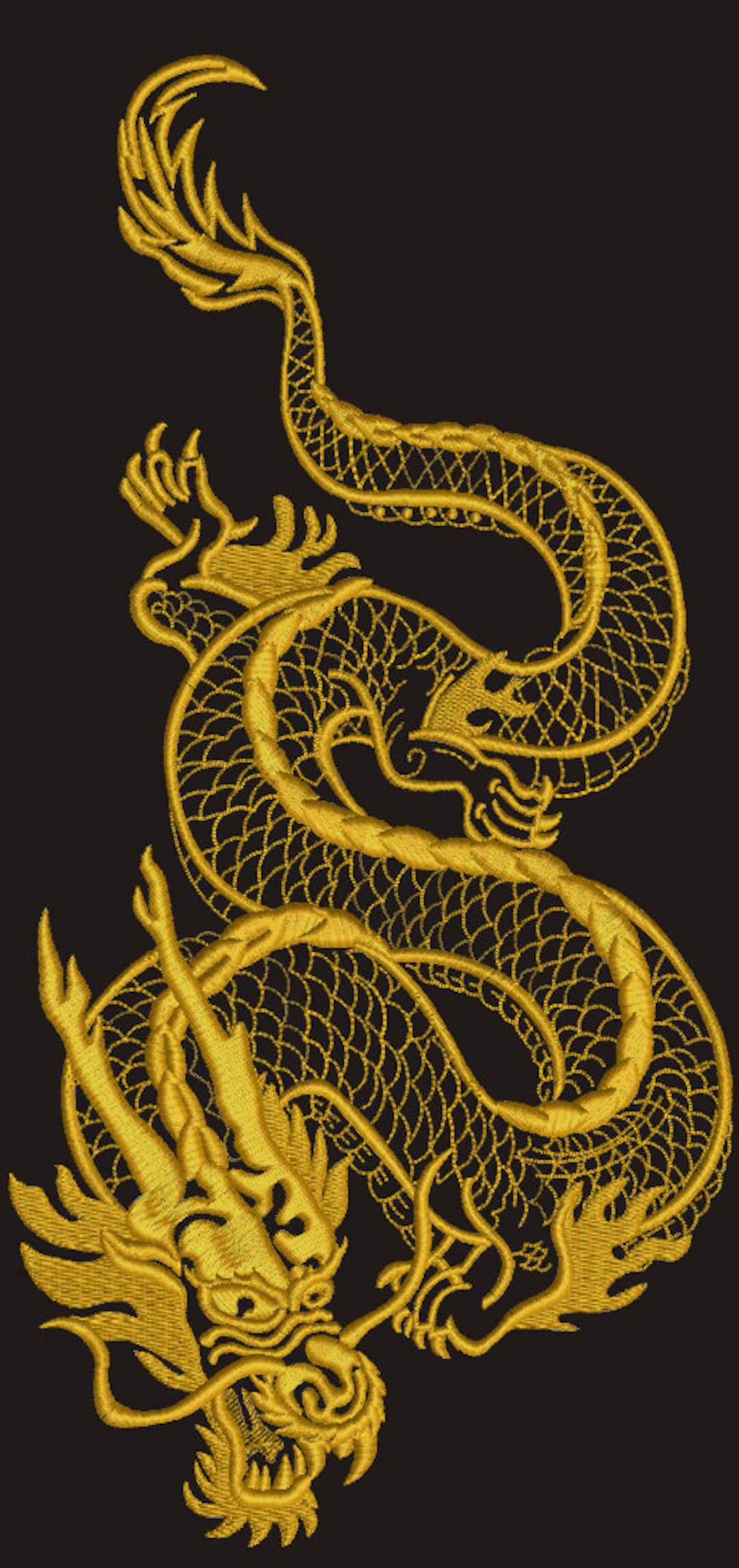 Chinese Dragon Machine Embroidery Design, Instantly Download - Etsy