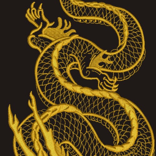 Chinese Dragon Machine Embroidery Design Instantly Download - Etsy