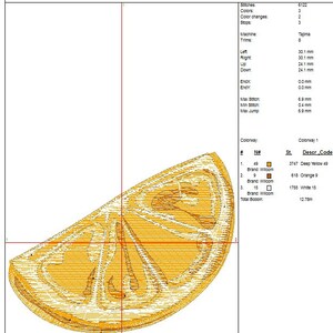 Orange Slice Machine Embroidery Designs, Instantly Download - Etsy