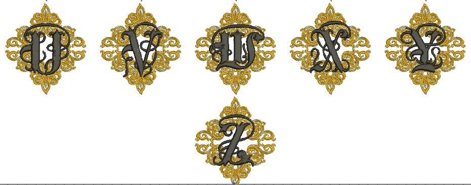 Victorian Style Alphabet / Monogram Alphabet Machine - Etsy