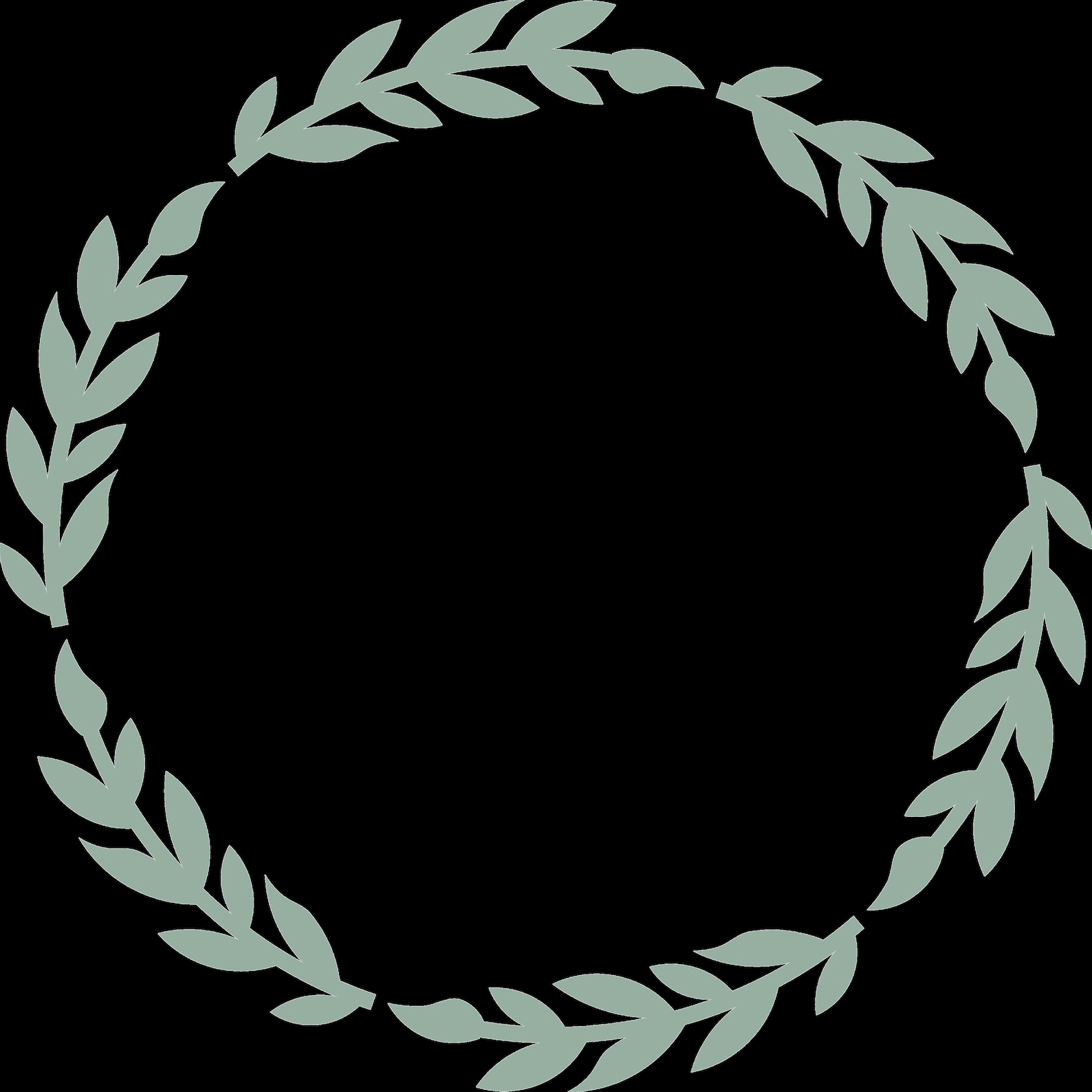 Leaf Wreath Rustic Wreath Vector SVG. Dxf PNG. EPS. Jpg Big | Etsy