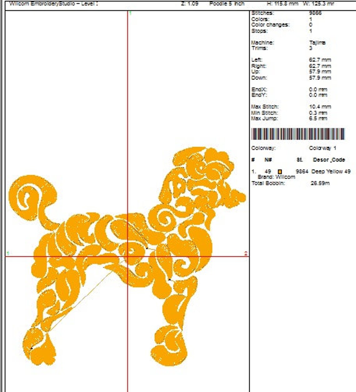 Poodle Dog Canine Machine Embroidery Designs Instantly | Etsy