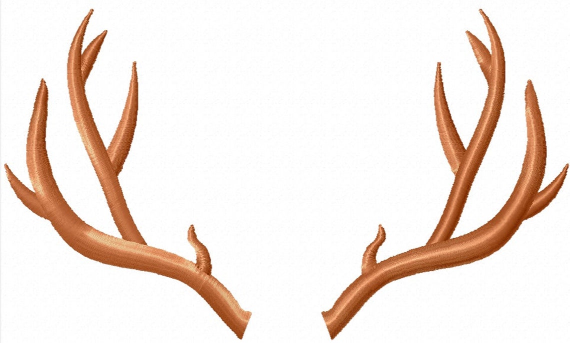 Antlers Machine Embroidery Design | Etsy