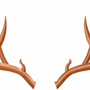 Antlers Machine Embroidery Design - Etsy