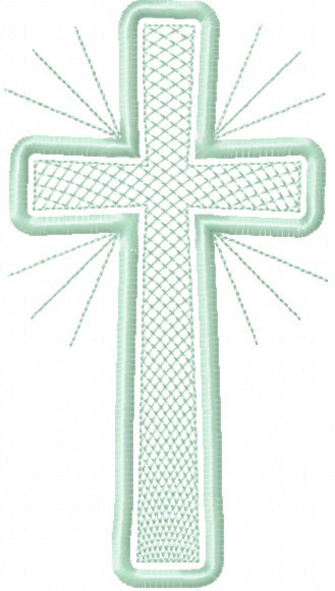 Cross Embroidery Design. Easter Cross Embroidery Design. | Etsy