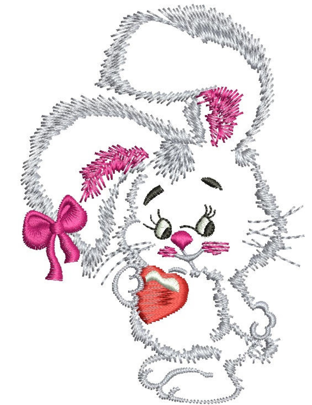 Bunny Machine Embroidery Designs, Instantly Download - Etsy