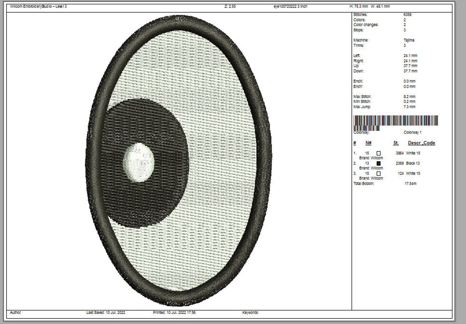 Eye Machine Embroidery Designs, Instantly Download - Etsy