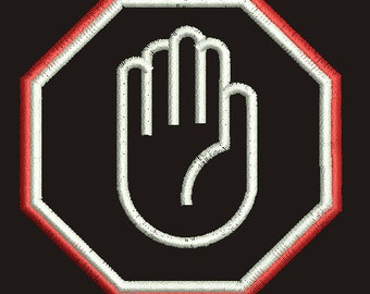 Stop Sign Road Sign Embroidery Design in 2x2 3x3 4x4 and 5x7 - Etsy