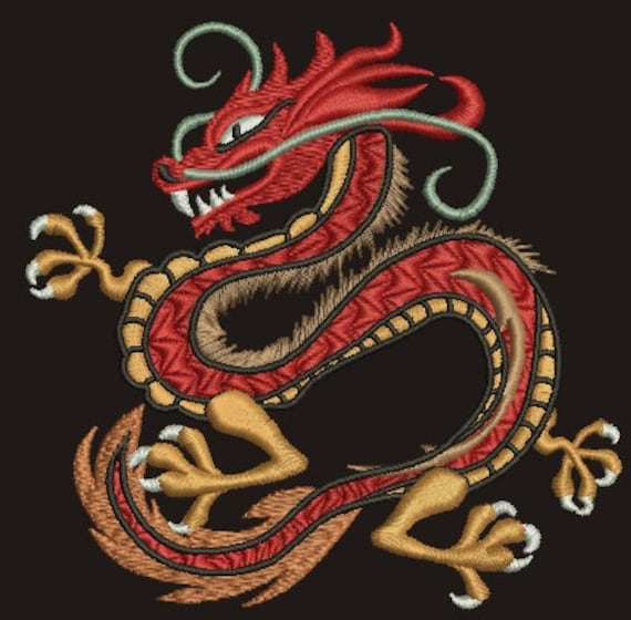 instantly download Traditional chinese dragon machine embroidery design ...