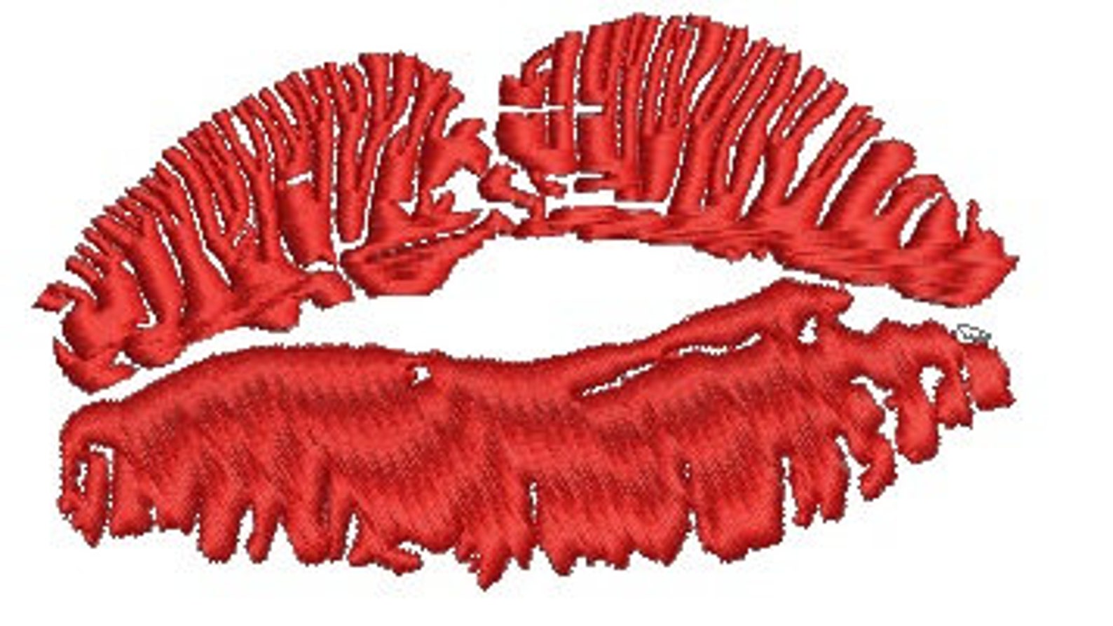 Lips Machine Embroidery Design, Instantly Download - Etsy