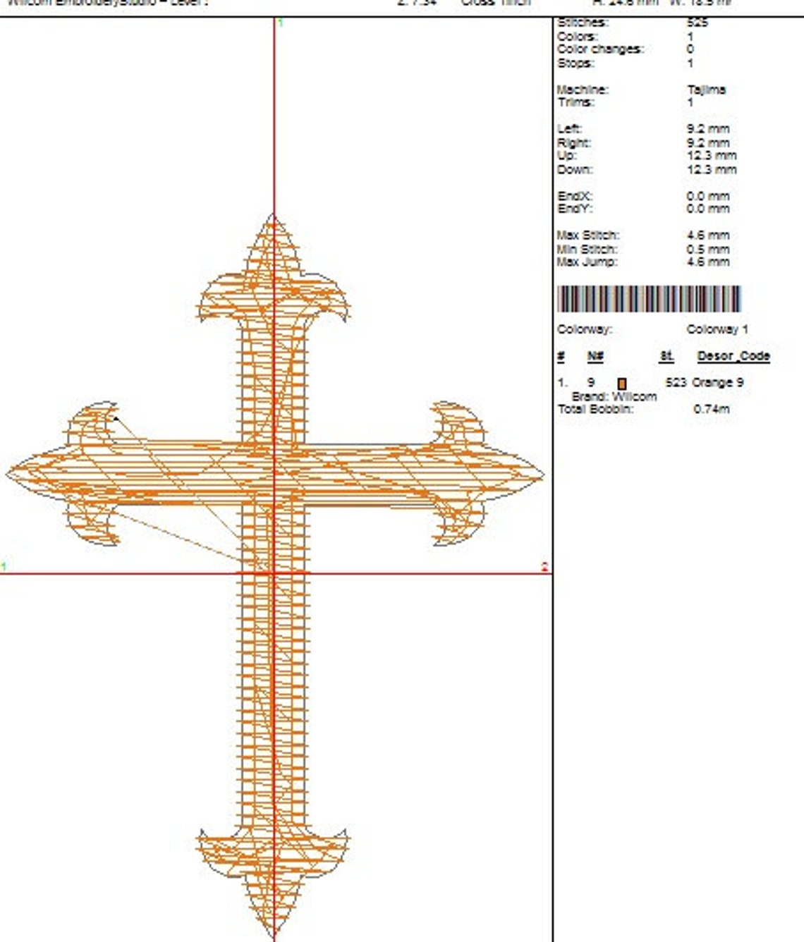 Cross Embroidery Design. Easter Cross Embroidery Design. | Etsy