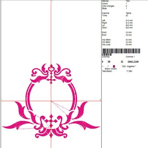 Monogram Frame Embroidery Design - Etsy