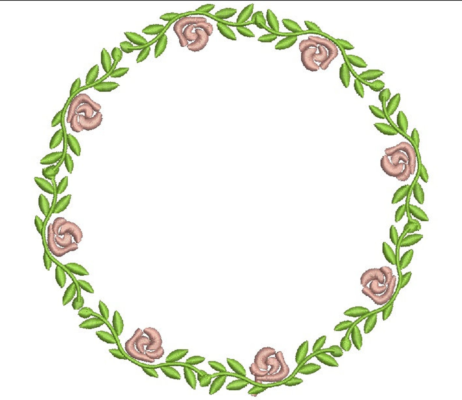 Frame Flowers Embroidery Design Machine Embroidery Design | Etsy