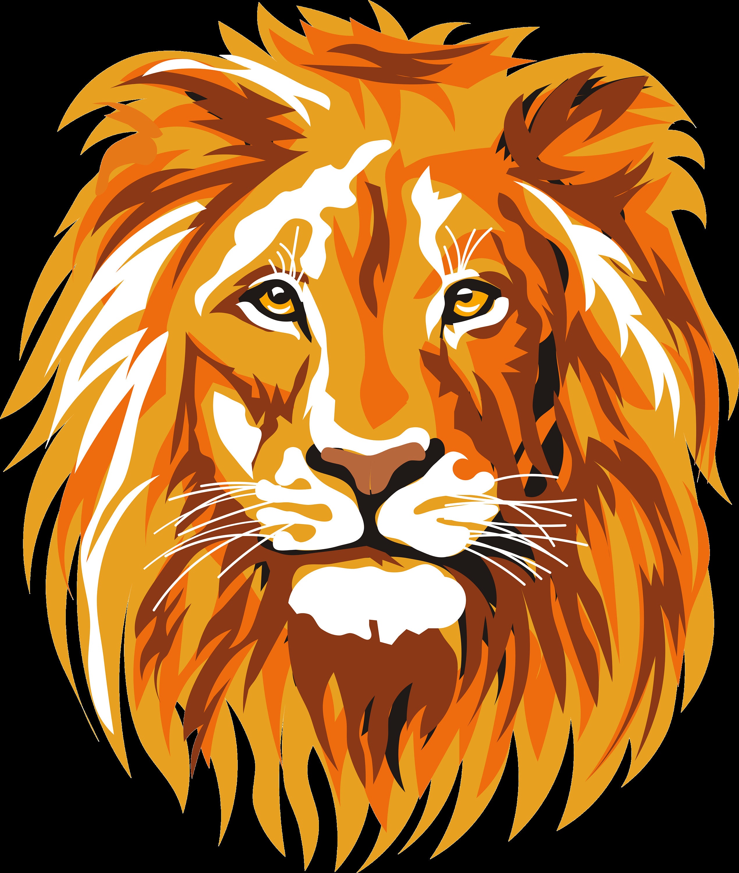 León SVG. dxf PNG. Eps. jpg tamaño grande 300 dpi | Etsy