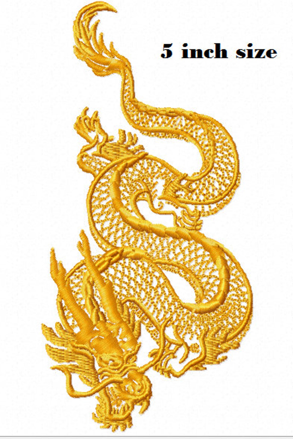 Chinese Dragon Machine Embroidery Design Instantly Download - Etsy